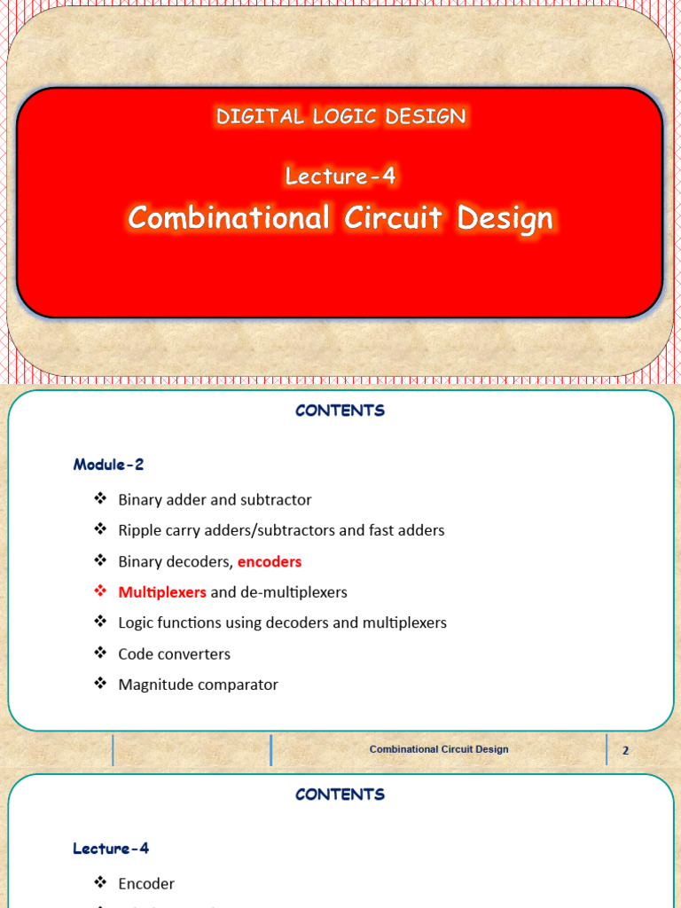 Combinational Logic Lec4 Pdf Logic Gate Computer Engineering
