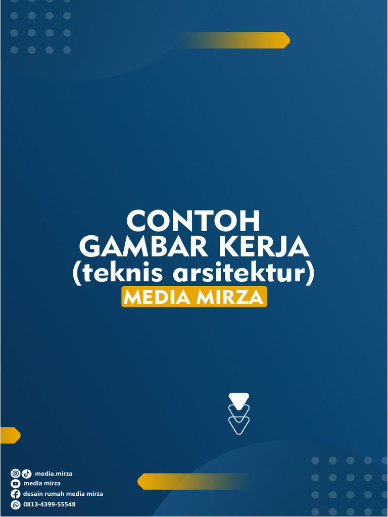 Contoh Gambar Kerja (Teknis Arsitektur Media Mirza) | PDF