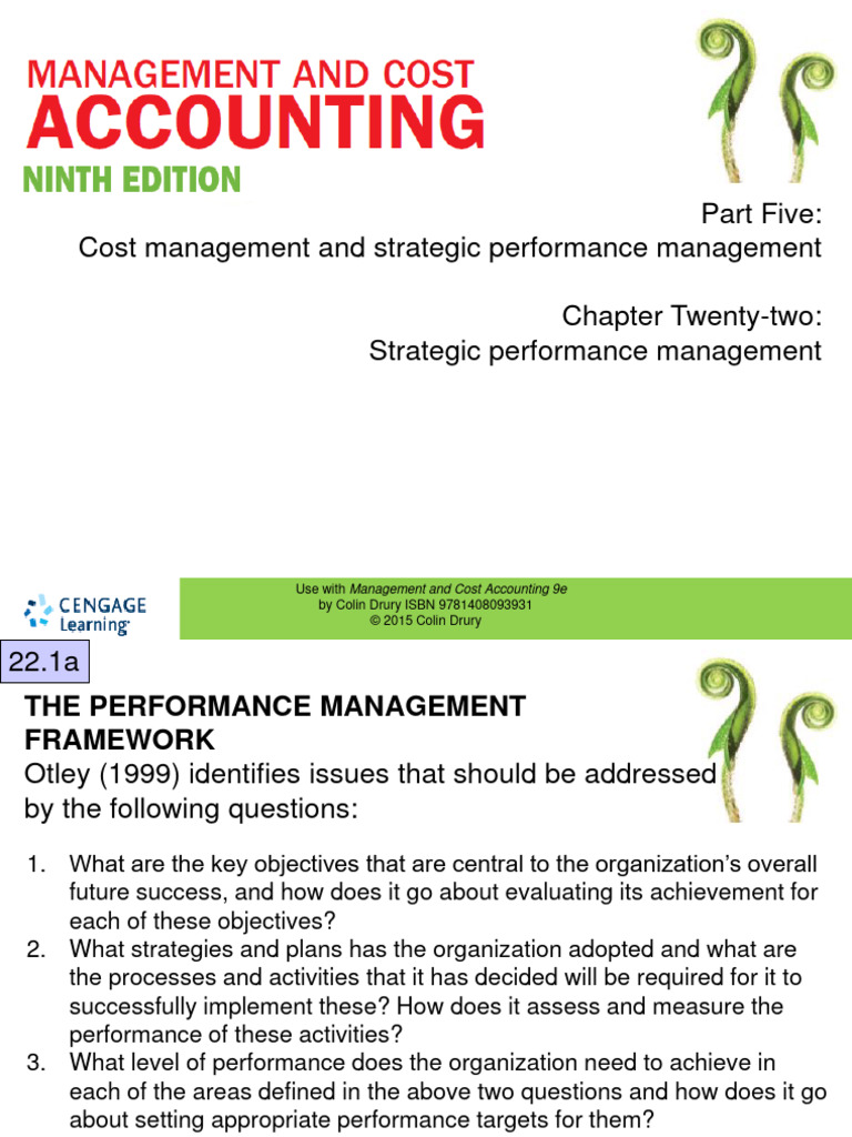 Performance Measurement Pdf Strategic Management Business