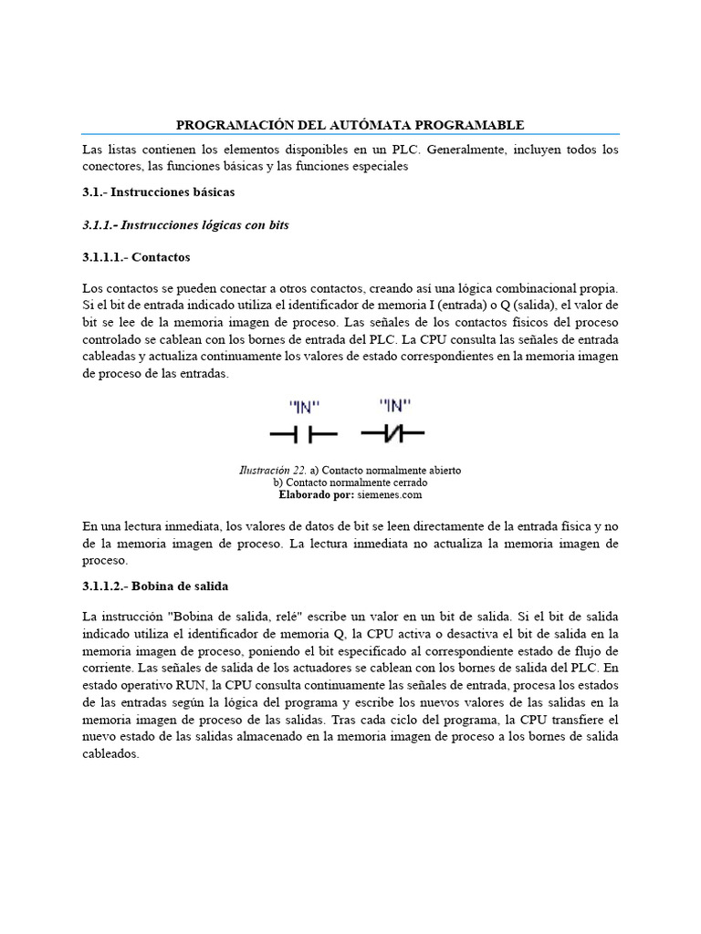 8.-Contactos y funciones logicas | PDF | Controlador lógico programable ...