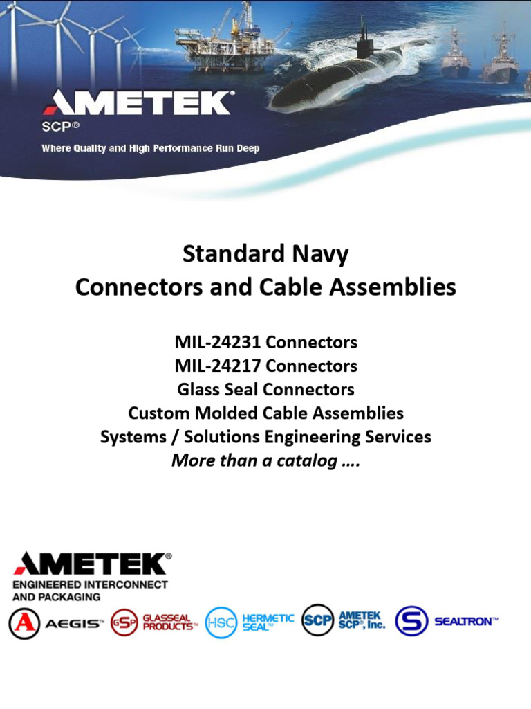 Standard Navy Cable | PDF | Electrical Connector | Materials