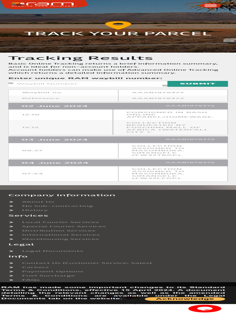 Track Your Parcel | PDF