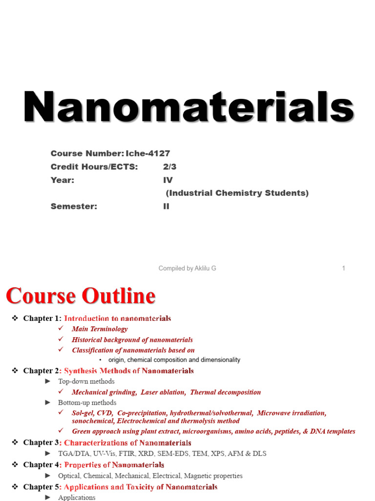 Nanomaterials - 1 | PDF | Nanotechnology | Nanomaterials