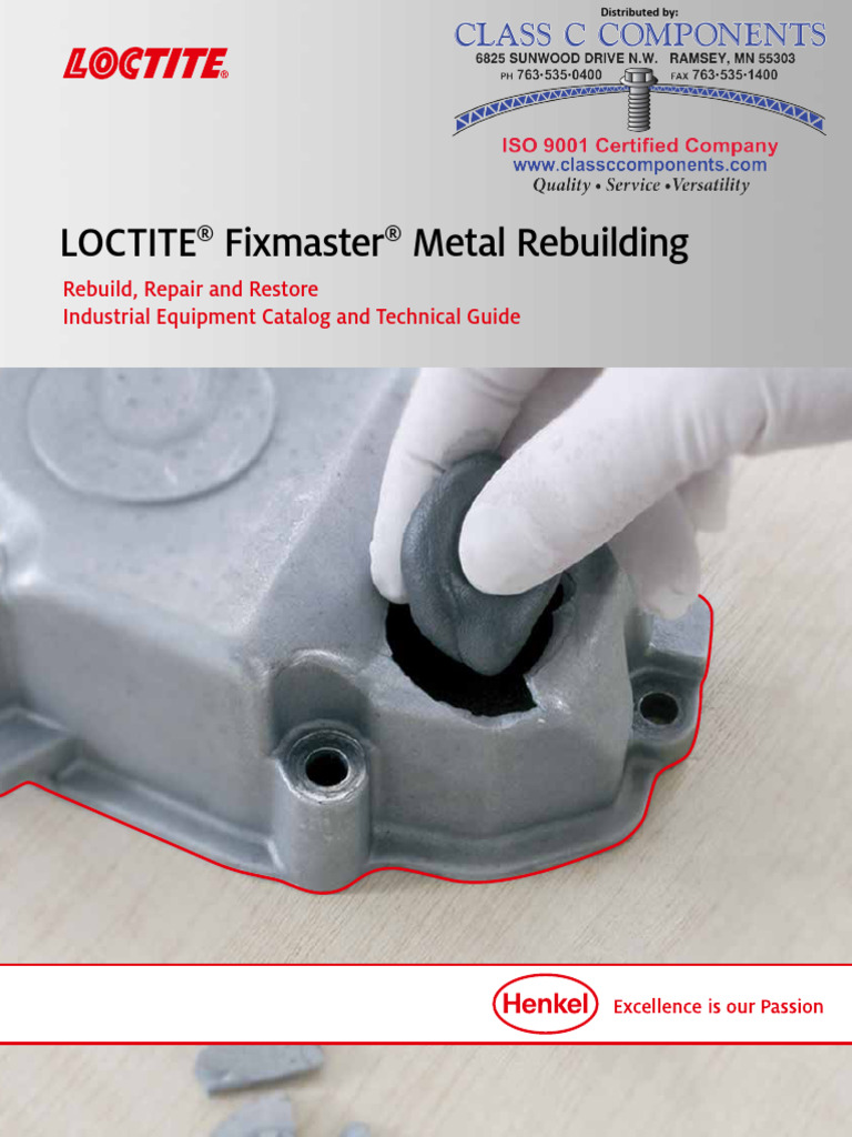 Loctite Fixmaster Metal Rebuilding | PDF | Casting | Abrasive