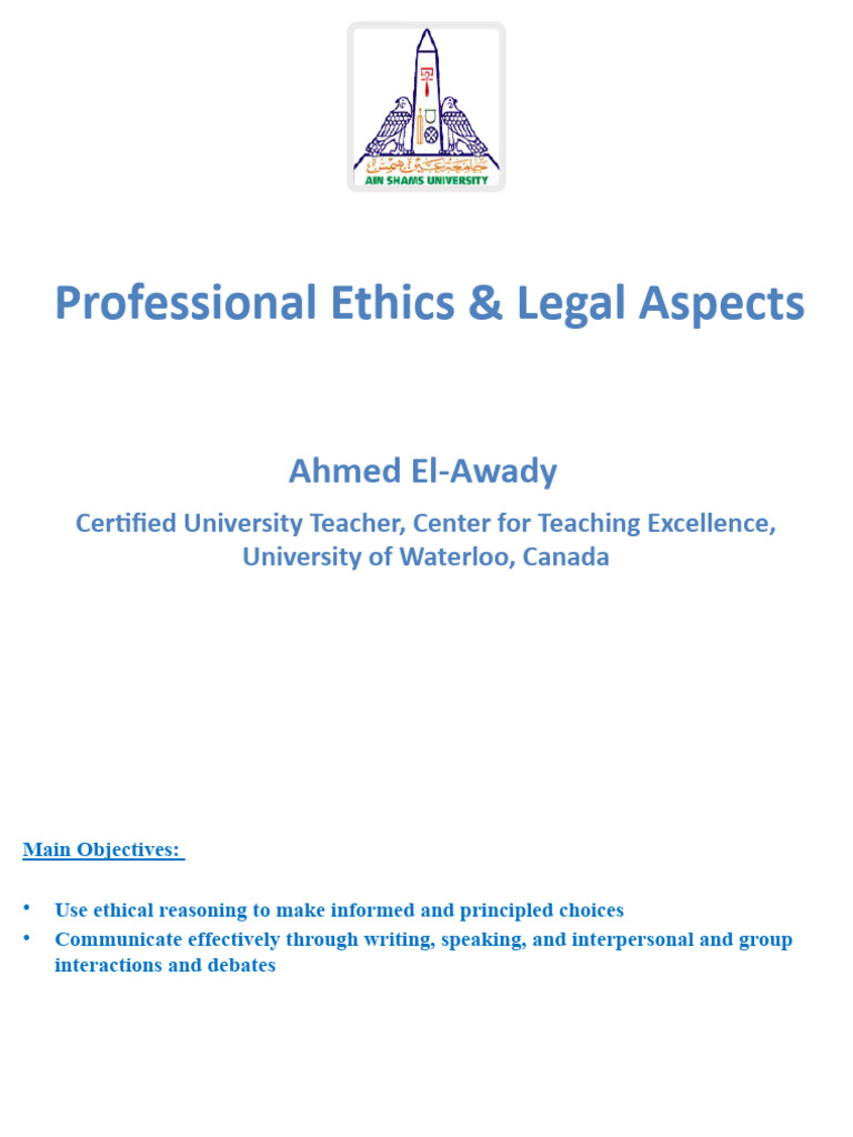 1 Professional Ethics Pdf Thought Communication