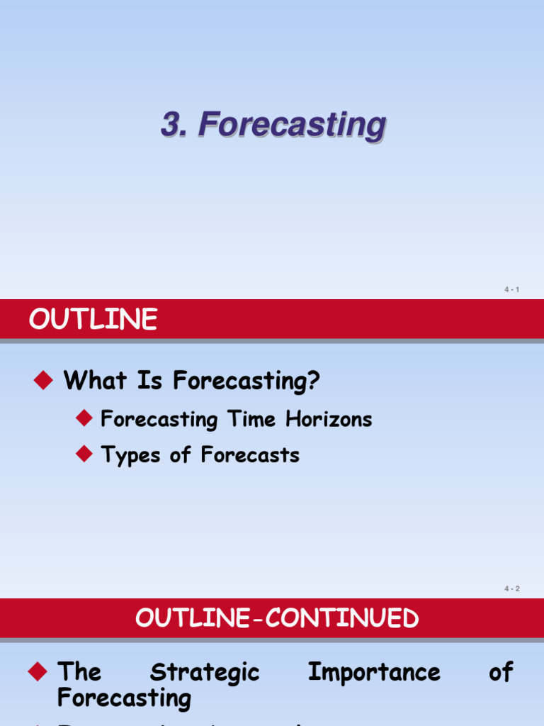CH - 3. FORECASTING | PDF | Forecasting | Moving Average