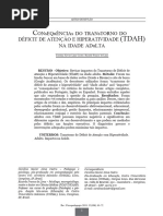 TDAH: Diagnóstico e Tratamento CID-11 | PDF | Transtorno de déficit de ...