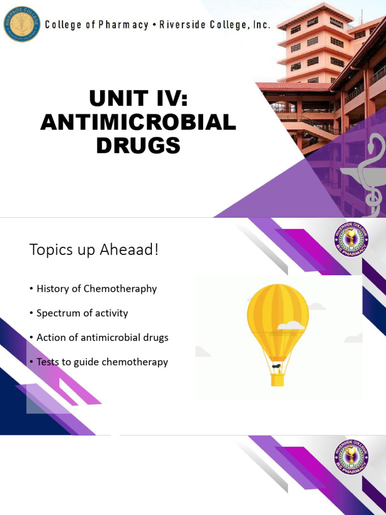Unit Iv Anti-Microbial Drugs | PDF | Beta Lactamase | Penicillin