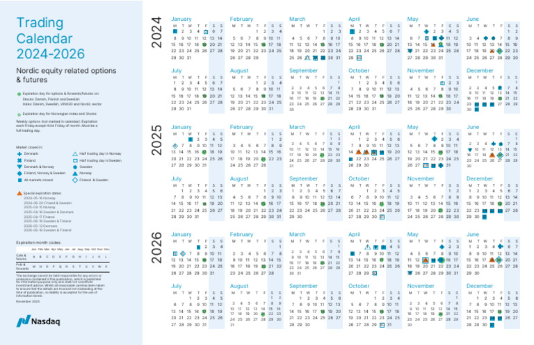 111874_equity-derivatives-trading-calendar-2024-2026 | Download Free ...