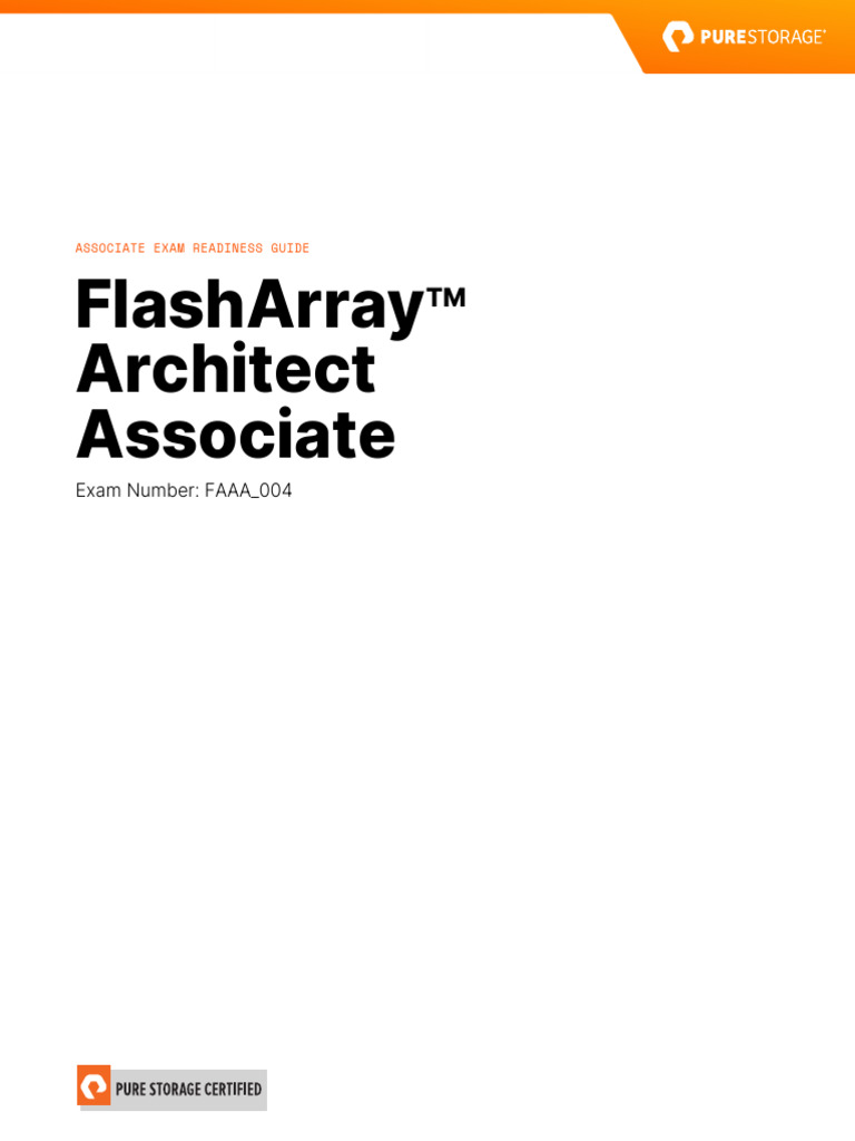 CF Flasharray Architect Associate Exam Guide | PDF | Replication (Computing) | Solid State Drive