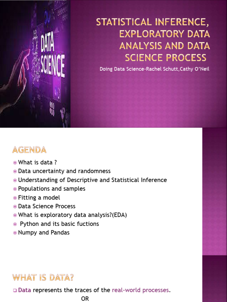 Lecture 2 - Statistical Inference - EDA and DS Process - 02032023 111156am 1 - 1 27022024 ...