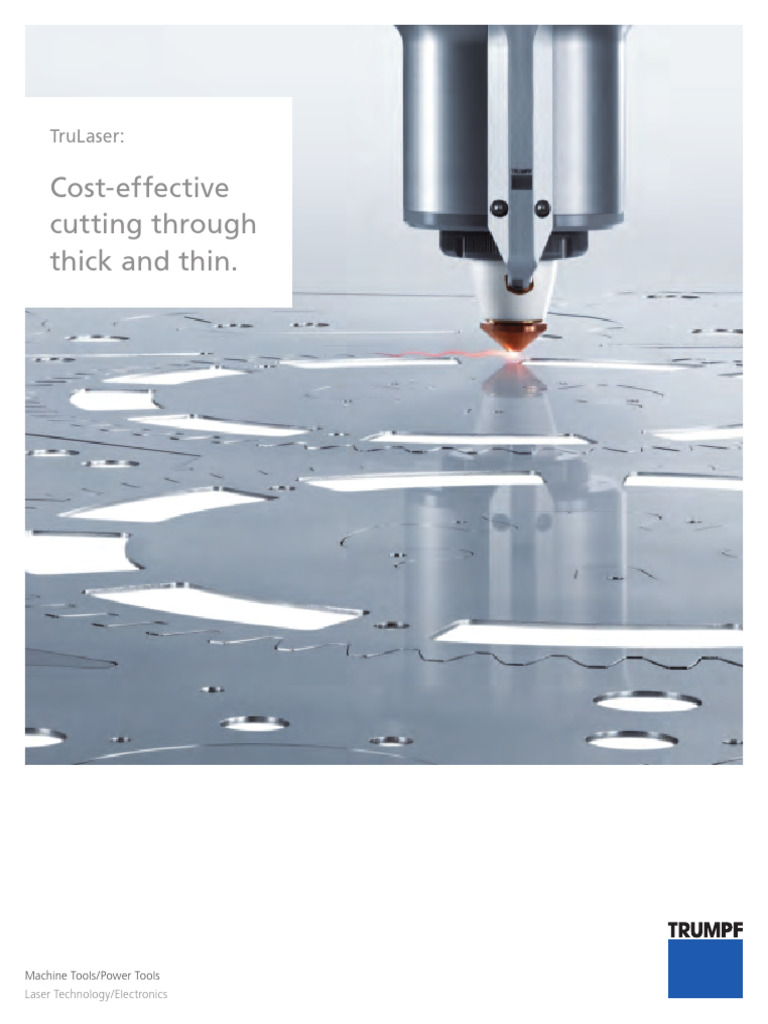 TRUMPF 2D Laser Cutting Machines Brochure en | PDF | Sheet Metal ...