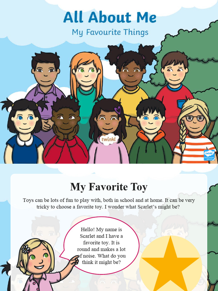 All About Me My Favourite Things Powerpoint | PDF | Language Arts ...