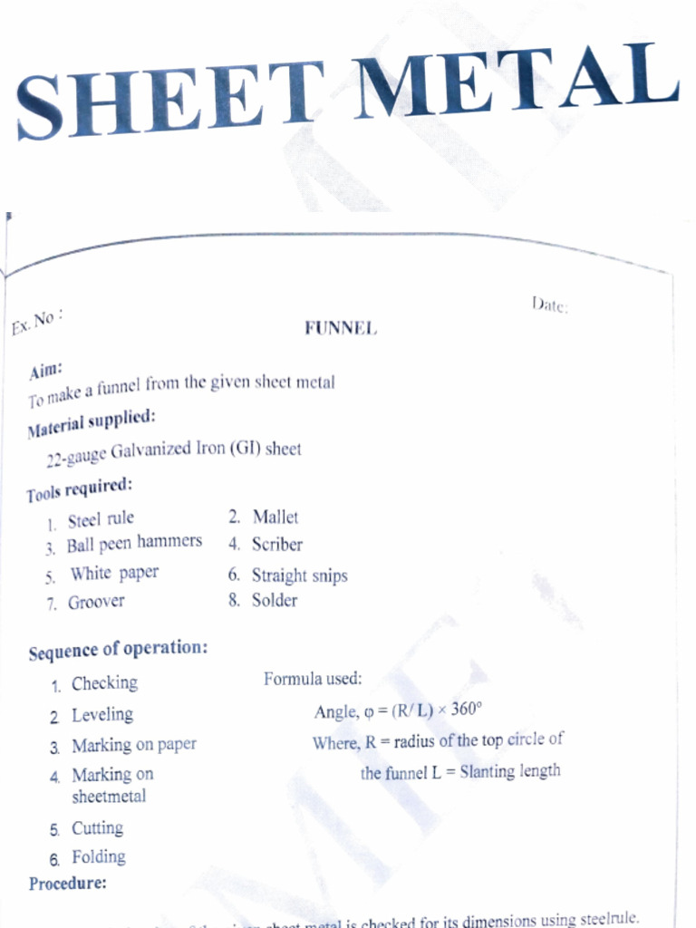 Sheet Metal | PDF | Sheet Metal | Building Materials