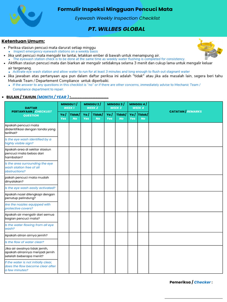 Ceklis Eye Wash | PDF | Kesehatan Holistik