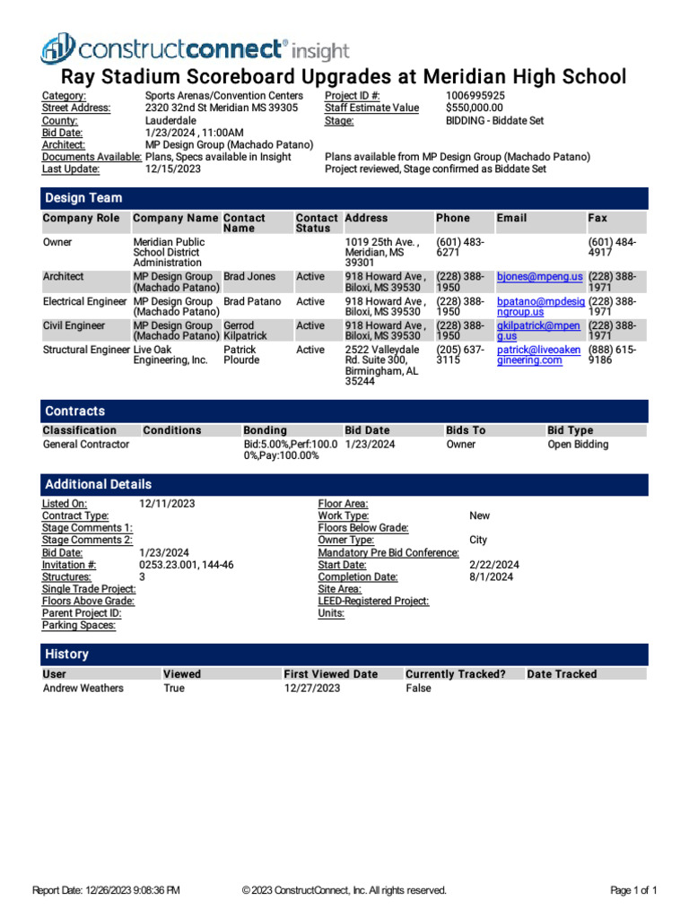 RAY STADIUM SCO - 1006995925 - Docs - 26dec2023 - 21083667544 | PDF ...