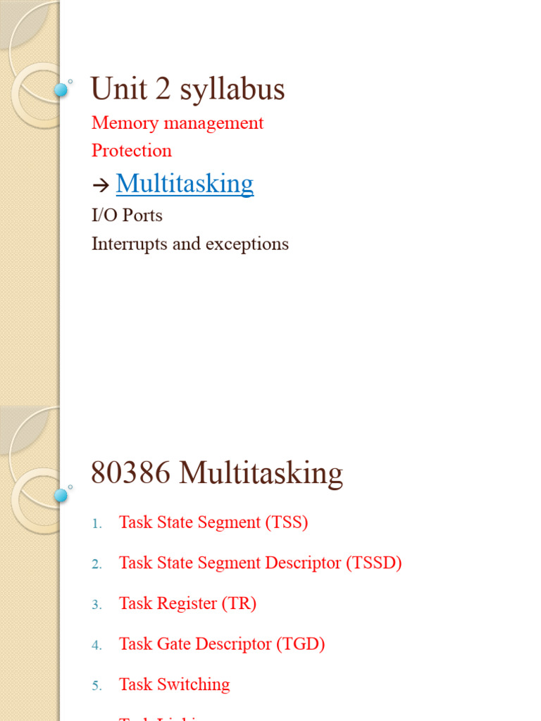 80386 Task State Segment Overview | PDF | Computer Hardware | Computer ...