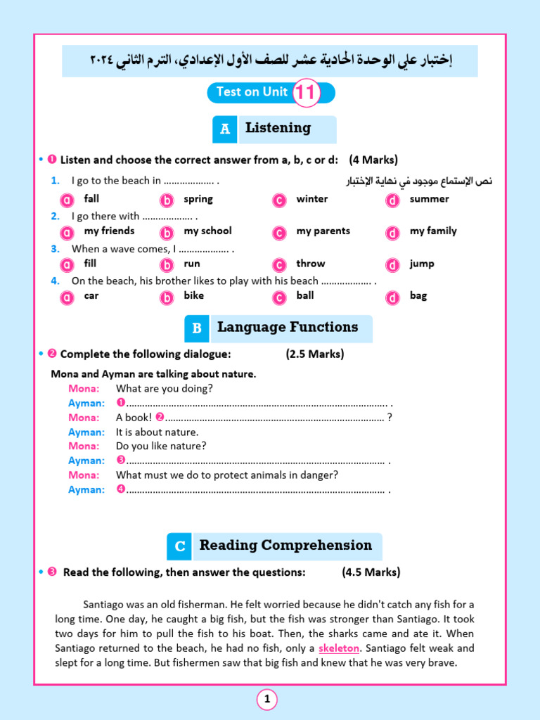 Arabic Language Exam Prep | PDF