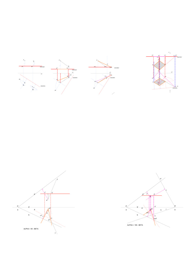 Correction Rabattement Part1 Et Part2 ANGLES | PDF