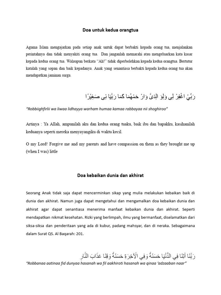 Kumpulan Doa Harian | PDF