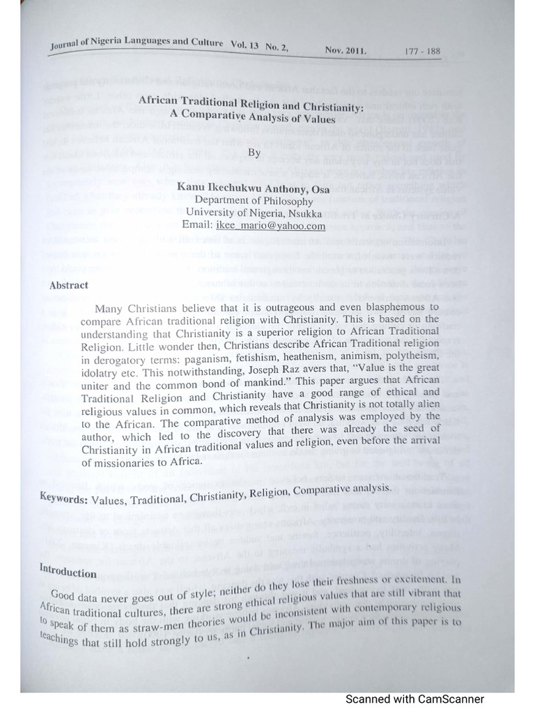 Atr and Christianity | PDF