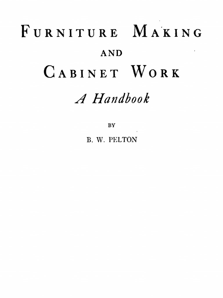 Furniture Design Handbook | PDF