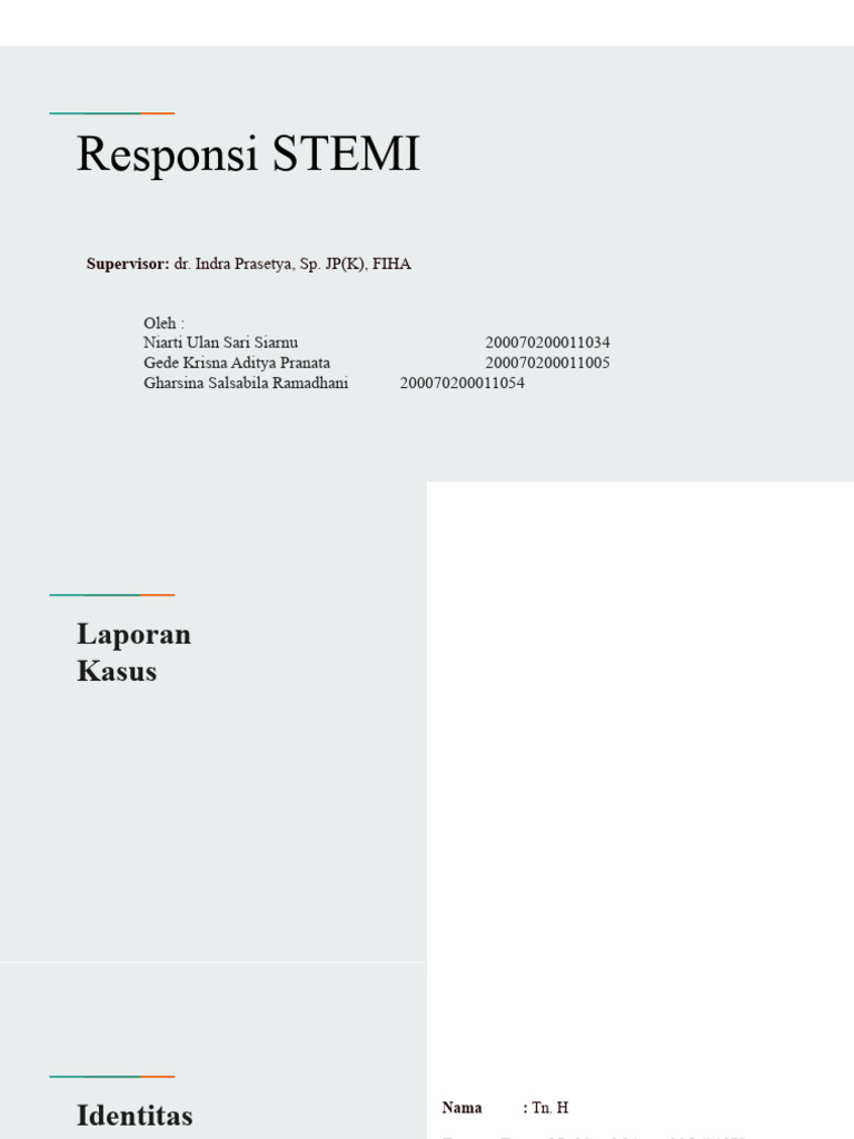 Responsi - STEMI Kel 2 | PDF