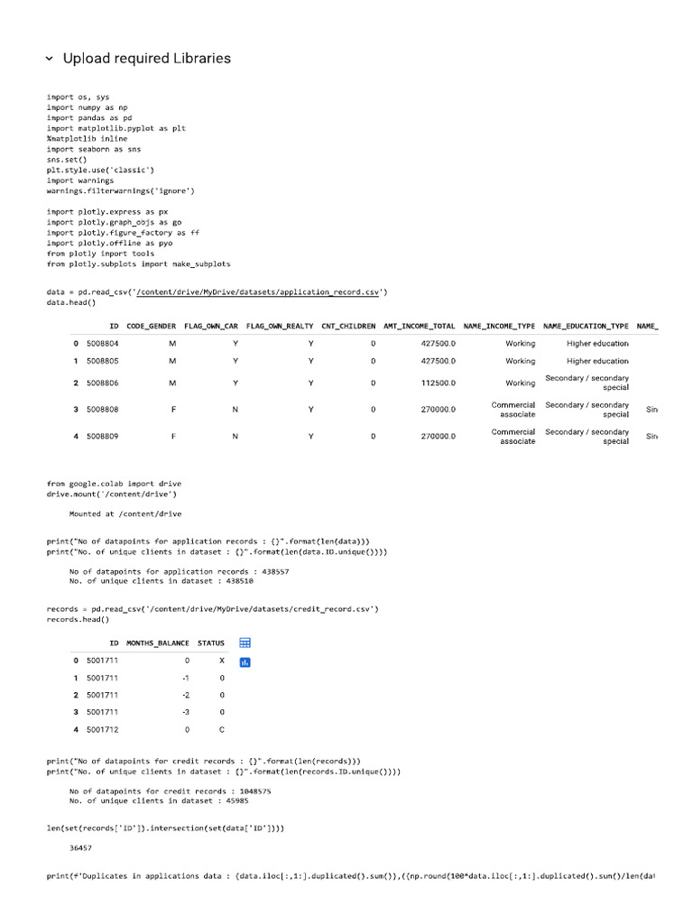 Credit Card Approval | PDF