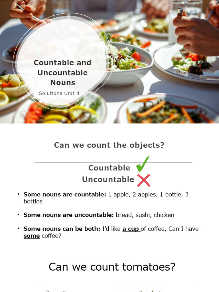 Countable vs Uncountable Nouns Guide | PDF | Noun | Plural