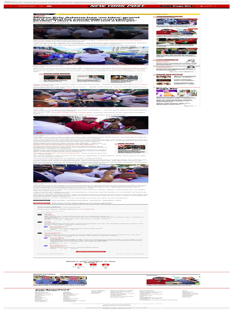 Adams Claims No Knowledge of Probe | PDF | Mobile App