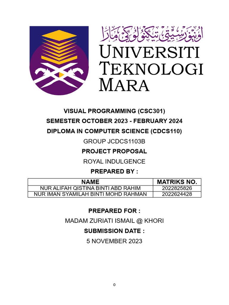 CSC301 Proposal | Download Free PDF | Menu | Menu (Computing)