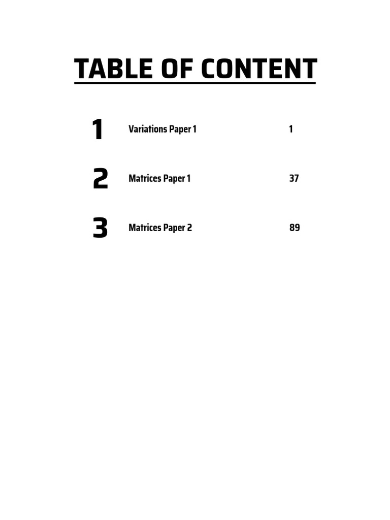 O Levels Variations and Matrices Guide | PDF | Mathematics