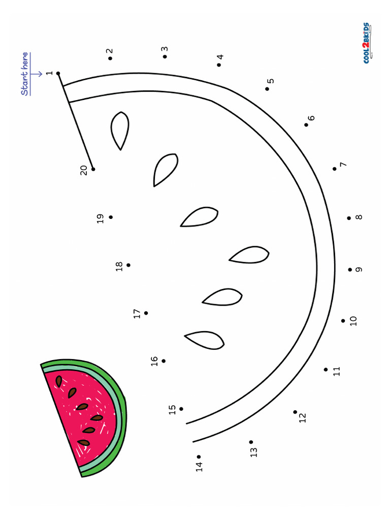 Dot To Dot Coloring Pages For Kids | PDF