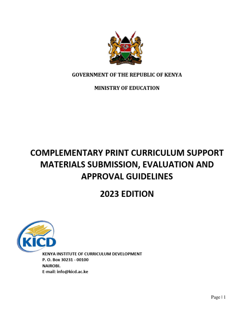 Updated Complementary Materials Submission Document June 2023 | PDF ...