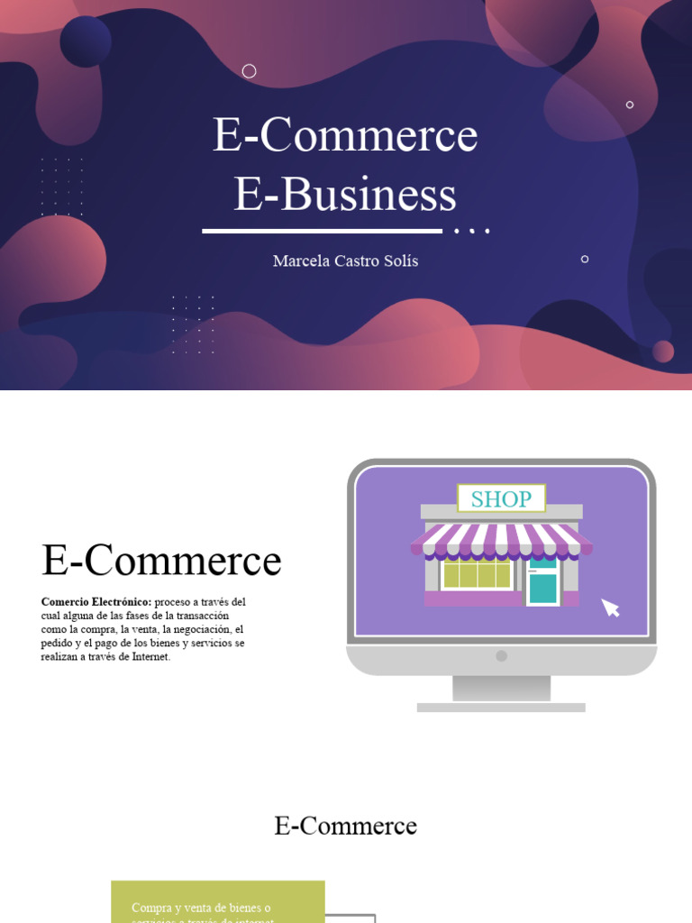 E Commerce y E Business | PDF | Comercio electrónico | Sistema de información geográfica