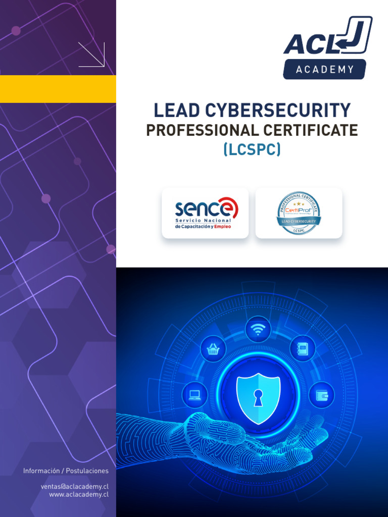 ACL Academy - Lead Cybersecurity Professional Ceritificate | PDF | La seguridad informática ...