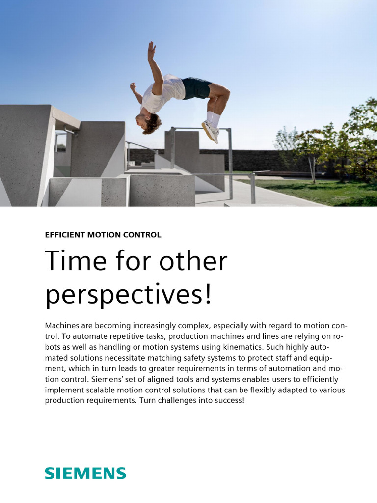 Efficient Motion Control - Time For Other Perspectives! | PDF | Simulation | Automation