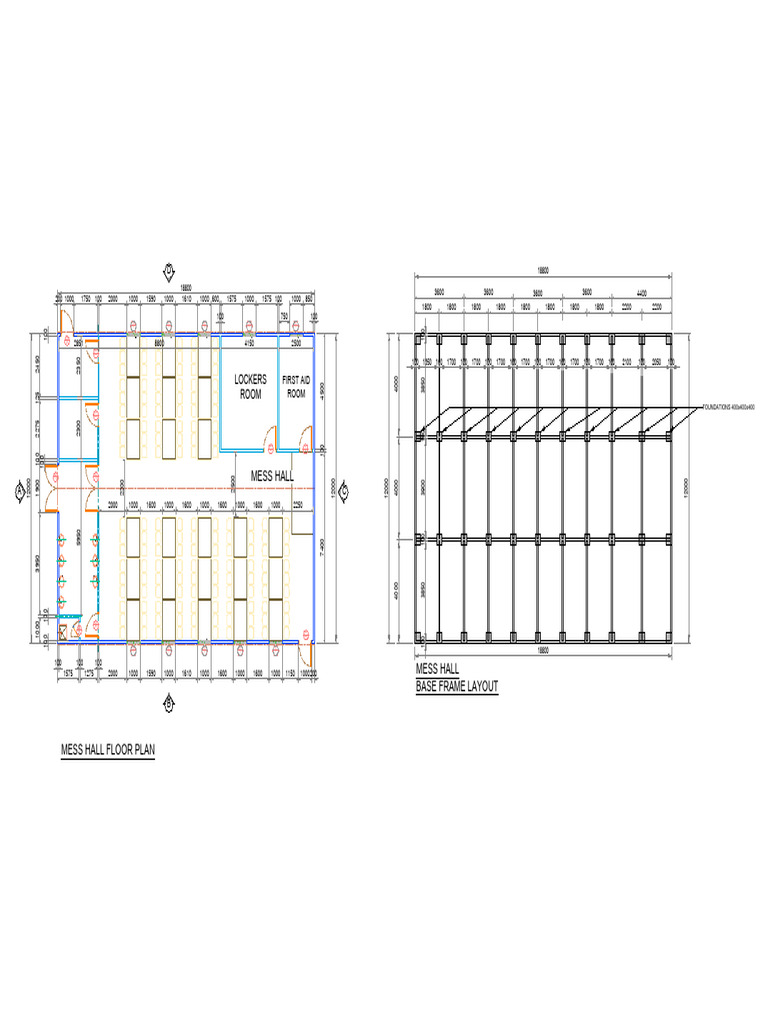Mess Hall Design and Layout Plan | PDF