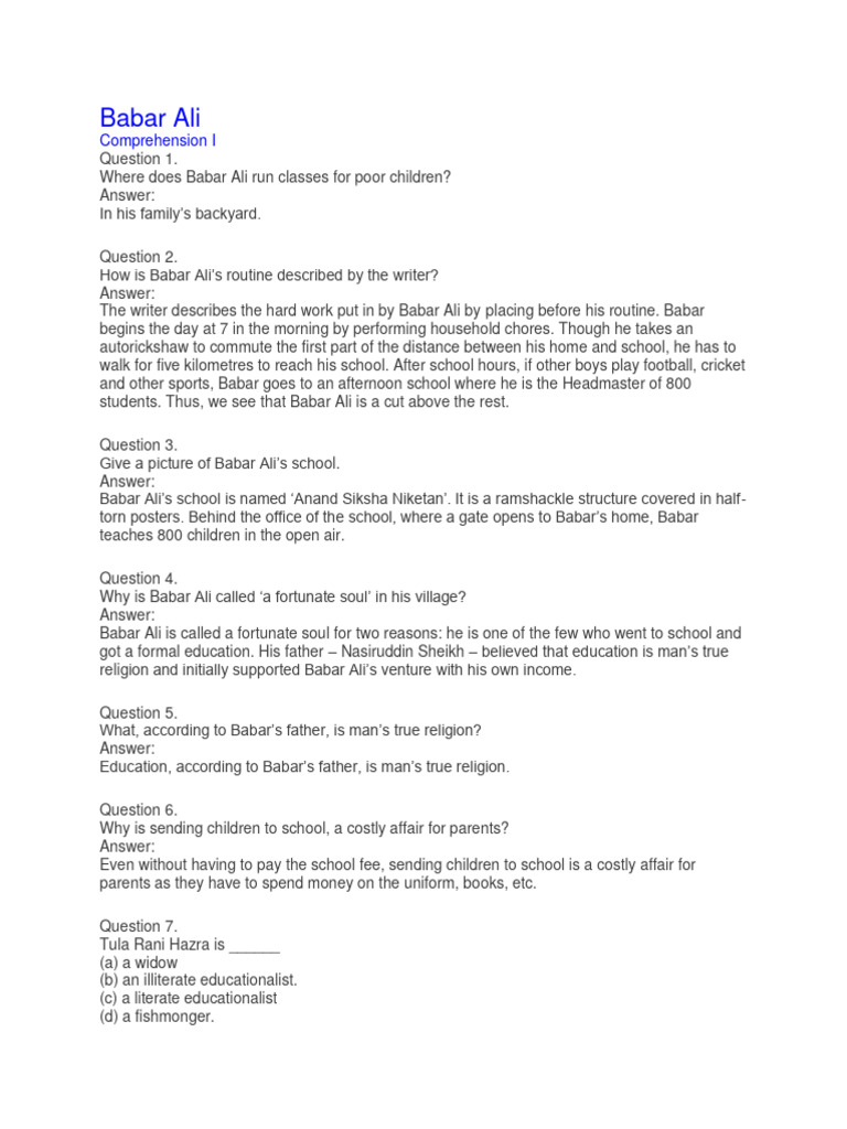 Babar_Ali | PDF | Caste