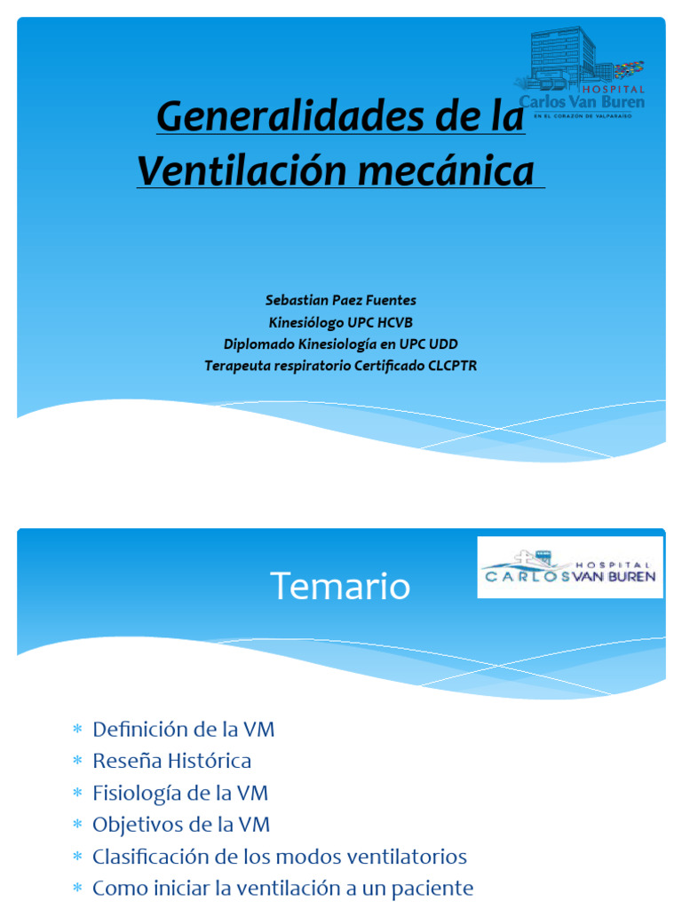 Ventilacion Mecanica UNAB 23 | Descargar gratis PDF | Sistema respiratorio | Respiración