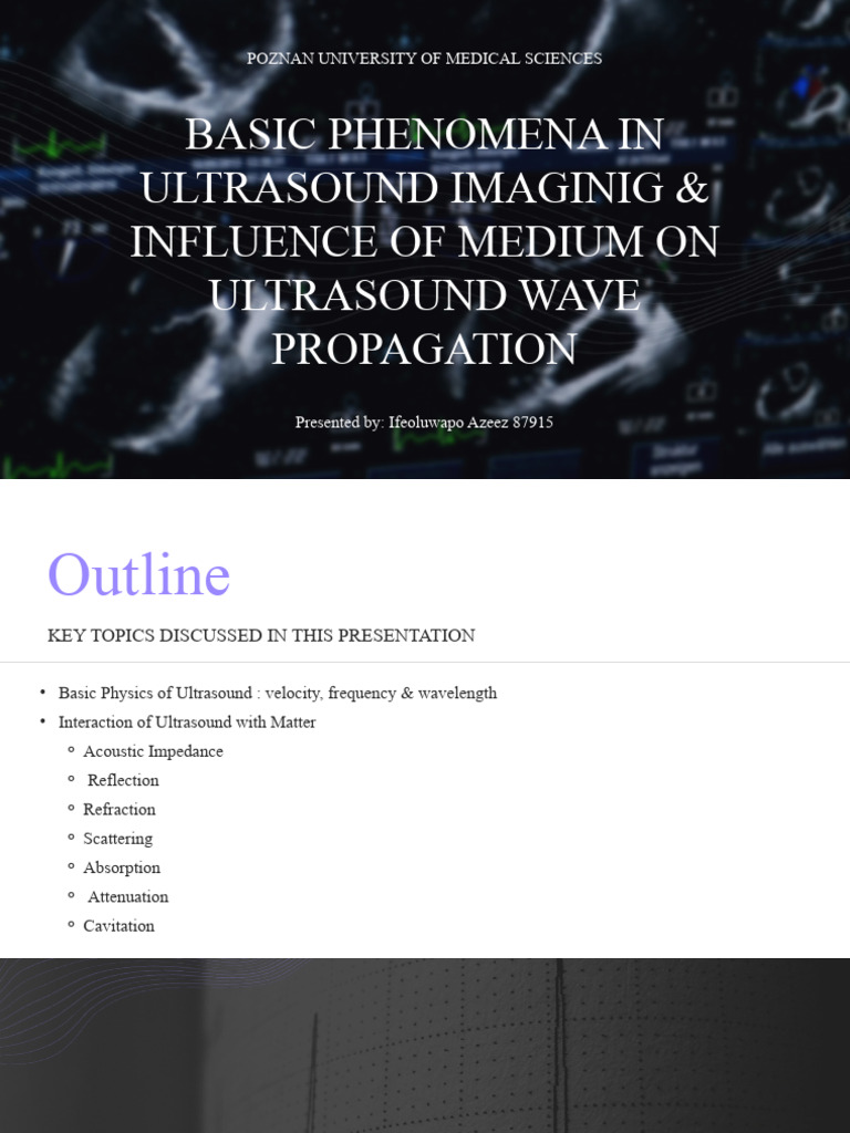 Basic Phenomena in Ultrasound Imaginig & Influence of Medium Propagation | PDF | Reflection ...