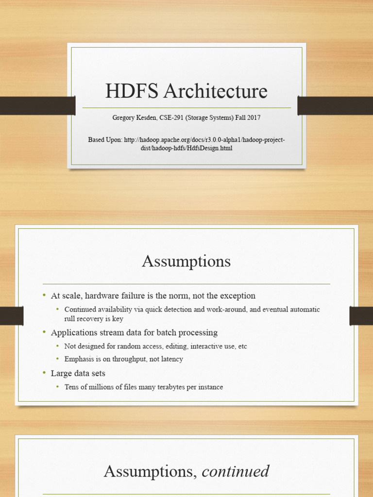 HDFSArchitecture | PDF | Replication (Computing) | Computer File