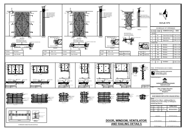 C15.chitapur FGC Door Window & Ventilator Details | PDF | Door | Window