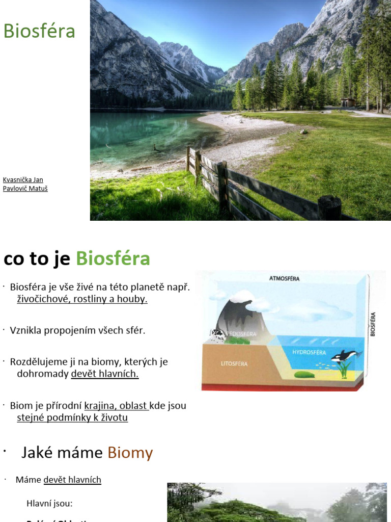 biosféra prezentace 1 | PDF