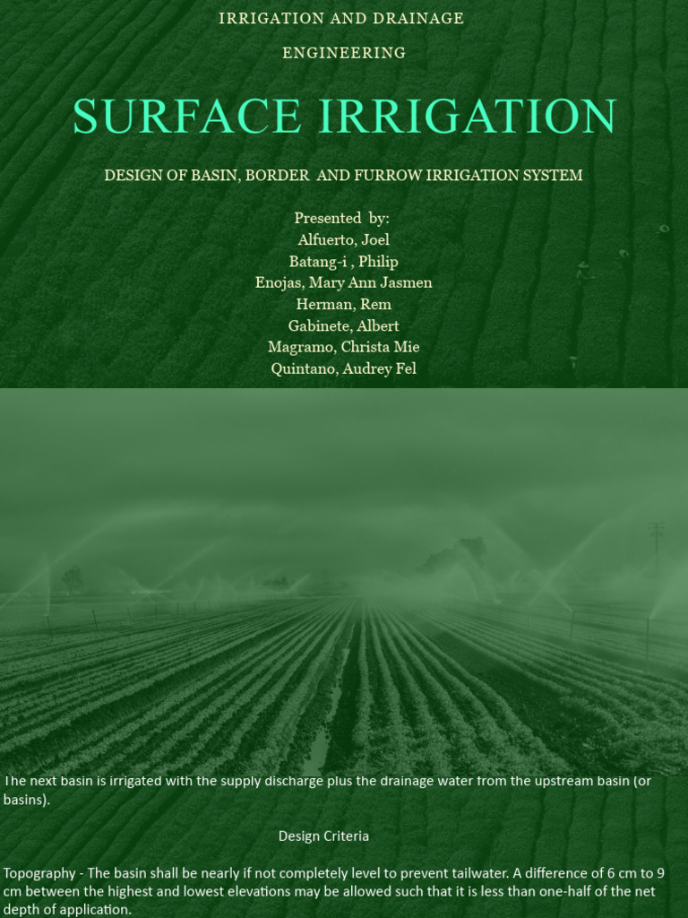 Irrigation Reporting | Download Free PDF | Drainage Basin | Irrigation