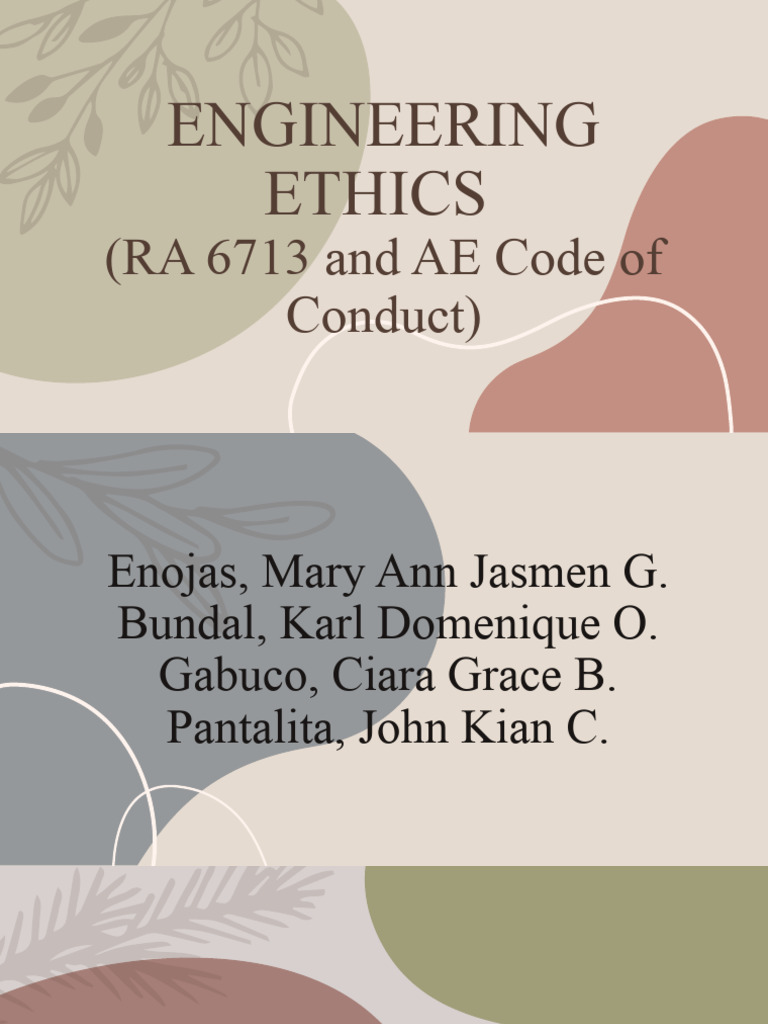 Agricultural Engineering Ethics Code | PDF | Employment | Engineer