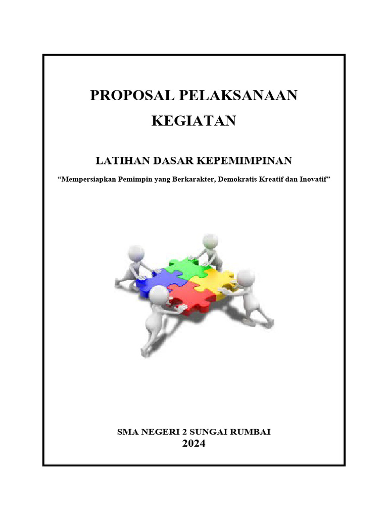 Proposal Latihan Dasar Kepemimpinan 2024 | PDF | Karier & Perkembangan