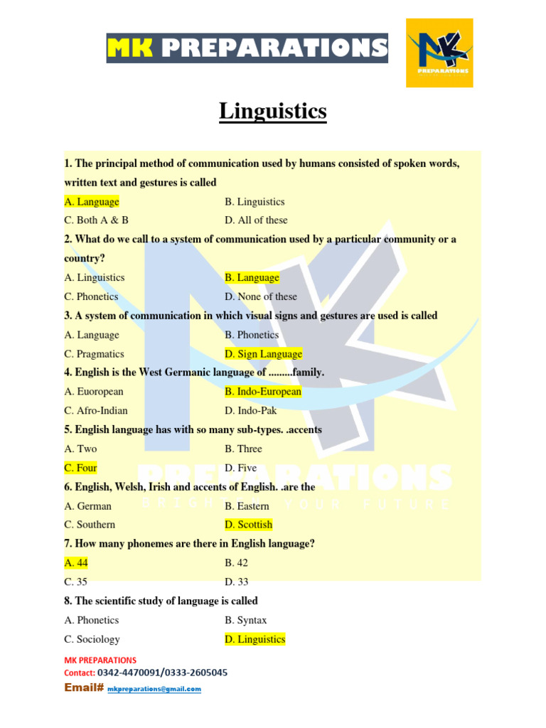 Linguistics 200 | PDF | Linguistics | Verb