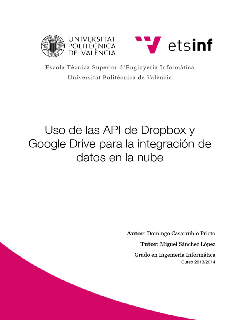 CASARRUBIO - Uso de Las API de Dropbox y Google Drive para La Integración de Datos en La Nube ...