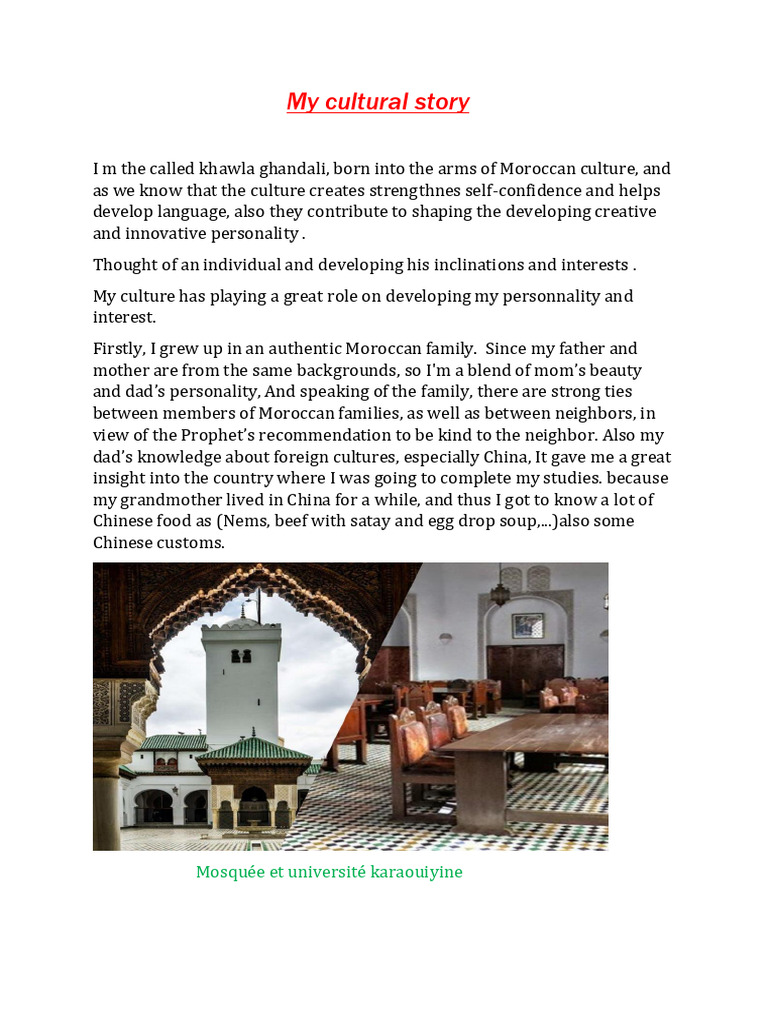 my cultural story | Download Free PDF | Morocco